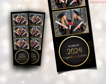 Graduation Photo Booth Template, Graduation Photobooth Template, Class ...