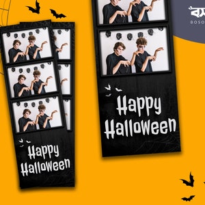 Halloween Photo Booth Template 2x6 Inch, Halloween Photo Booth Template ...