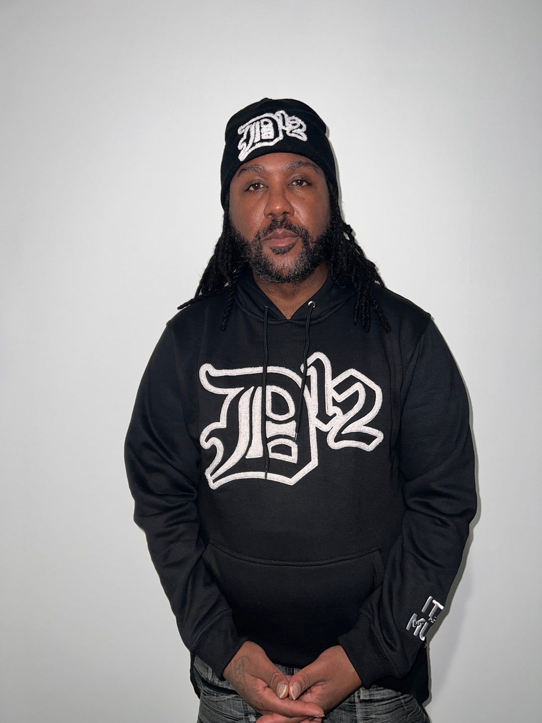 D12 Custom-made 3D Chenille Logo Hoodie - Etsy