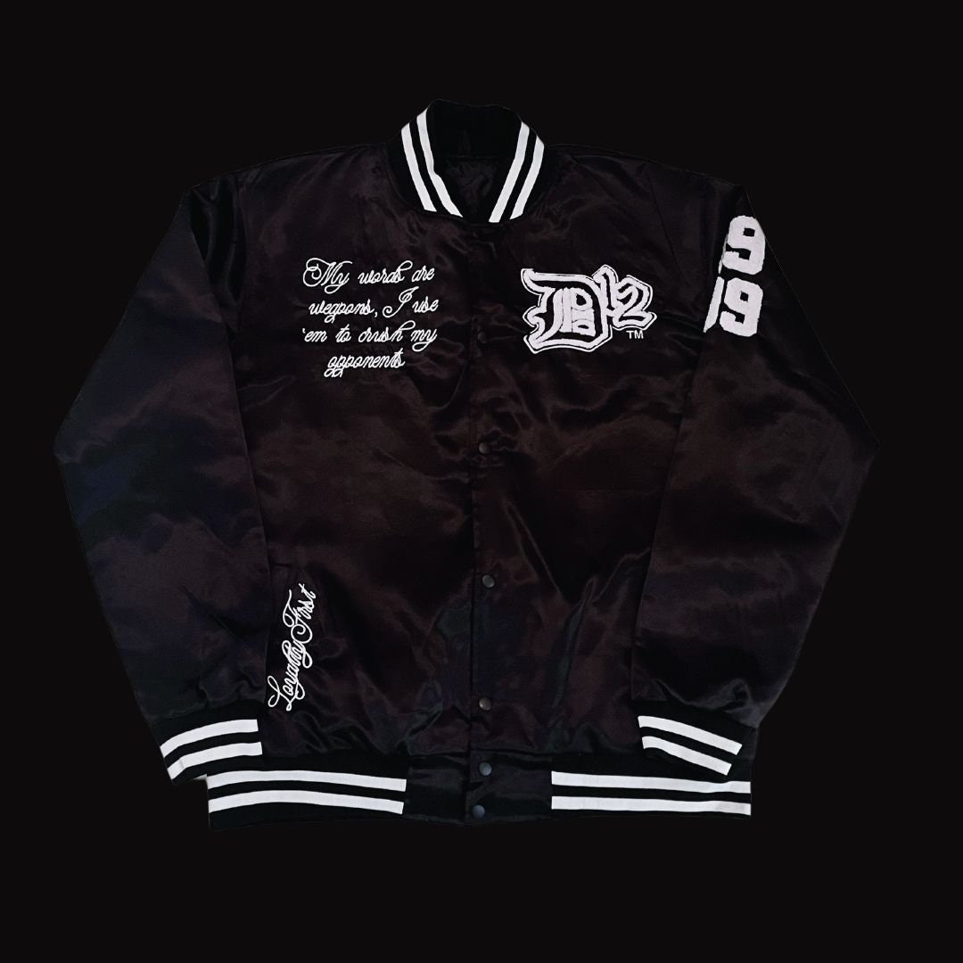 D12 Satin Ladies Love Us Varsity Jacket - Etsy