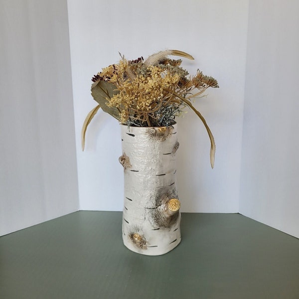 Birch Bark Vase - Etsy