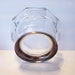 Vintage Decagon Crystal Glass Bowl W/silver Plated Foot, Made in Italy ...