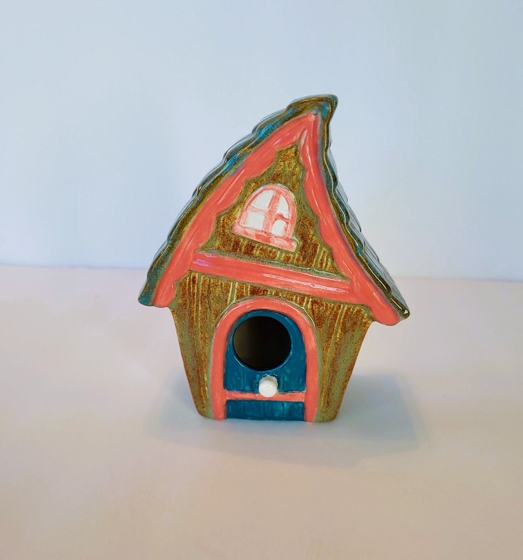 Ceramic Birdhouse, Whimsical Bird or Fairy House, Bird Lovers Gift - Etsy