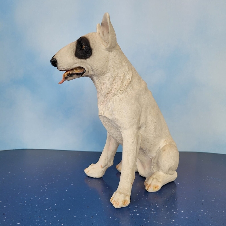 Bull Terrier Statue, Spuds Mackenzie Type, Hand Made and Hand Painter ...