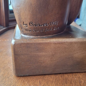 Couple Sculpture 24 Inches Tall, Signed Brower 1965, Mid Century Modern ...