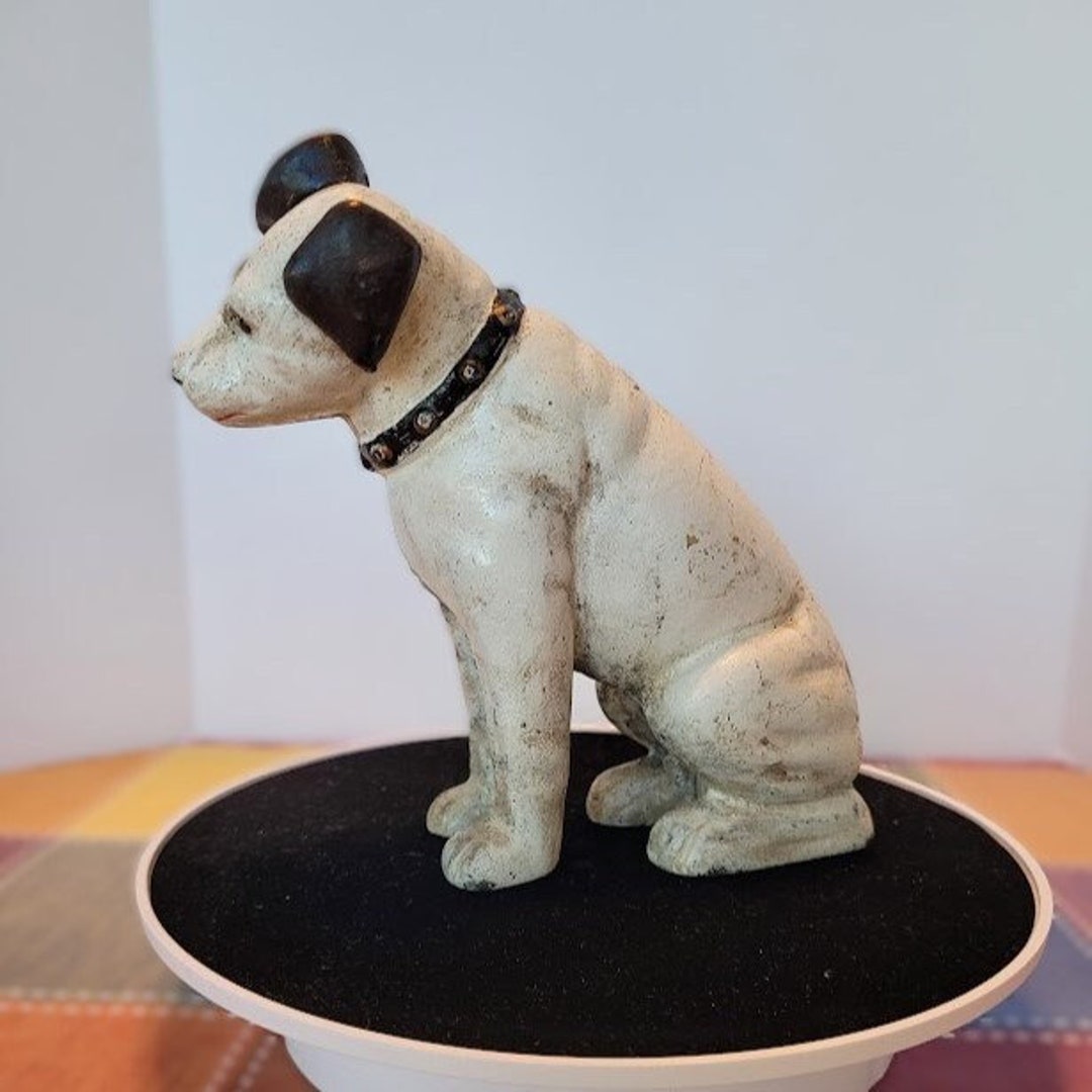 Nipper the RCA Dog in Cast Iron as a Coin Bank, Original Vintage ...