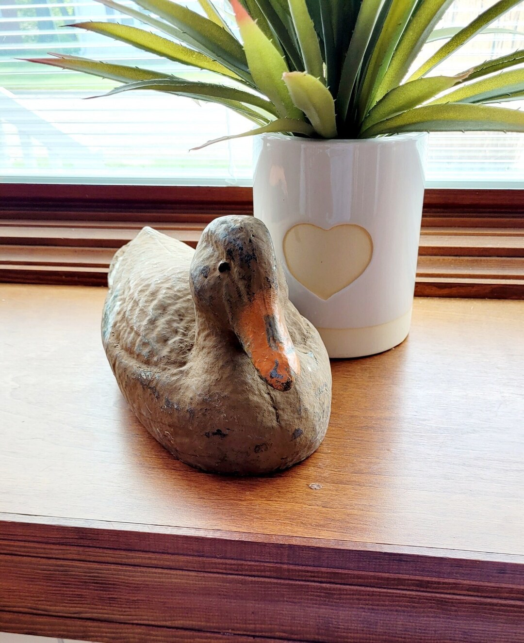 Duck Decoy Mallard Hen, Carry Lite Paper Mache Vintage 1950s - Etsy