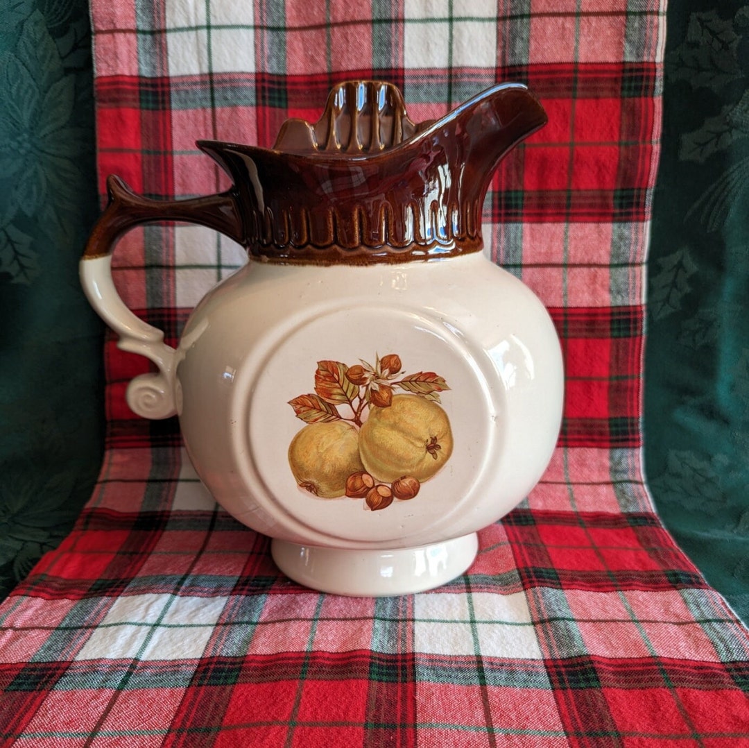 Mccoy Cookie Jar Pitcher, Vintage Fruit Festival - Etsy