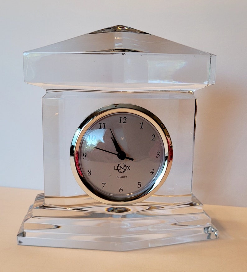 Lenox Ovations Crystal Monument Clock (large) Reduced Price - Etsy