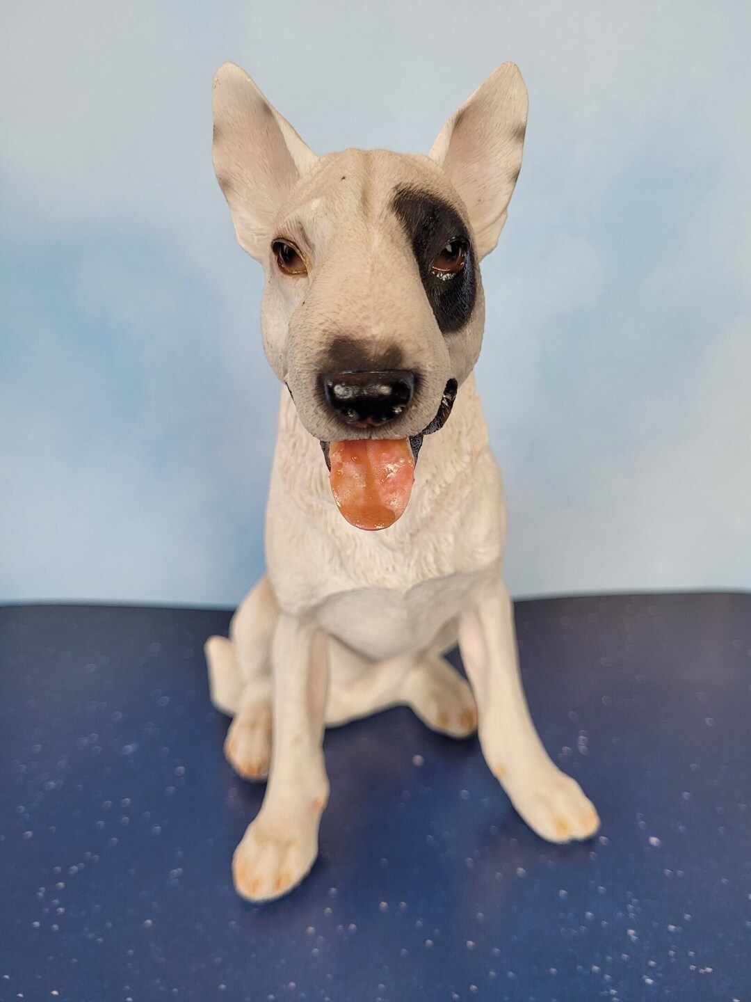 Bull Terrier Statue, Spuds Mackenzie Type, Hand Made and Hand Painter ...