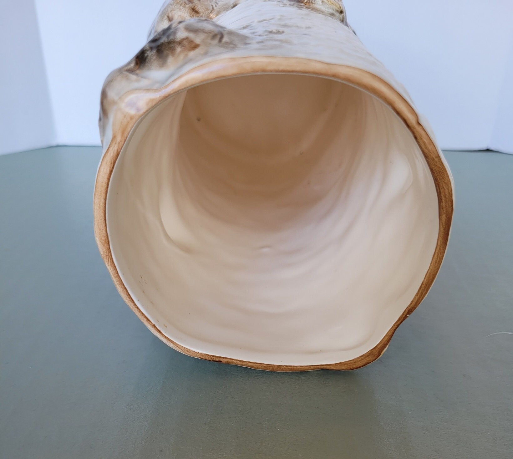 Dept. 56 Birch Bark Vase, Vintage Birch Bark Ceramic Vase Rare - Etsy