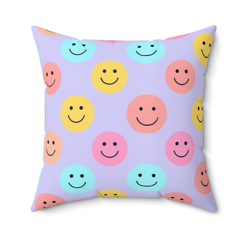 Smiley Face Pillow - Etsy