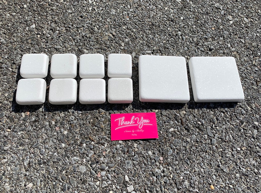 Rock Painting twos & Fours 2 Inch and 4 Inch Santorini Squares Combo ...