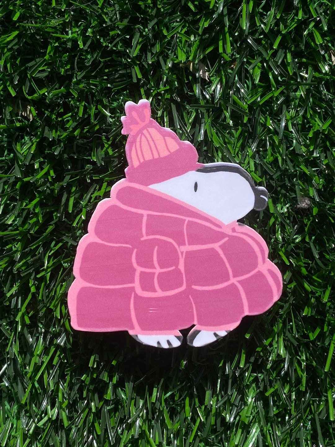 Snoopy Sticker Peanuts Sticker Snoopy Winter Coat Water - Etsy UK