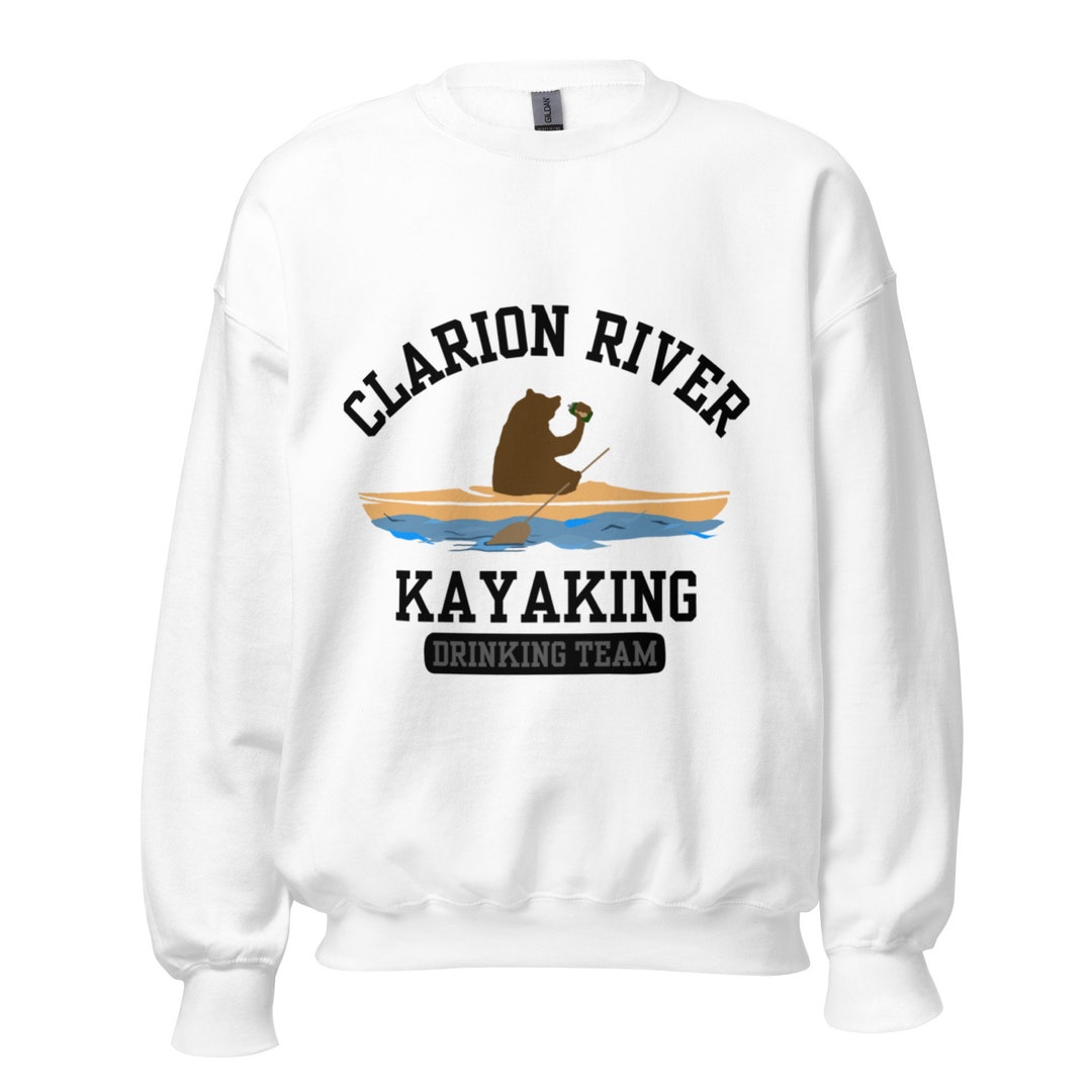 Clarion River Kayaking Drinking Team Adult Crewneck - Etsy