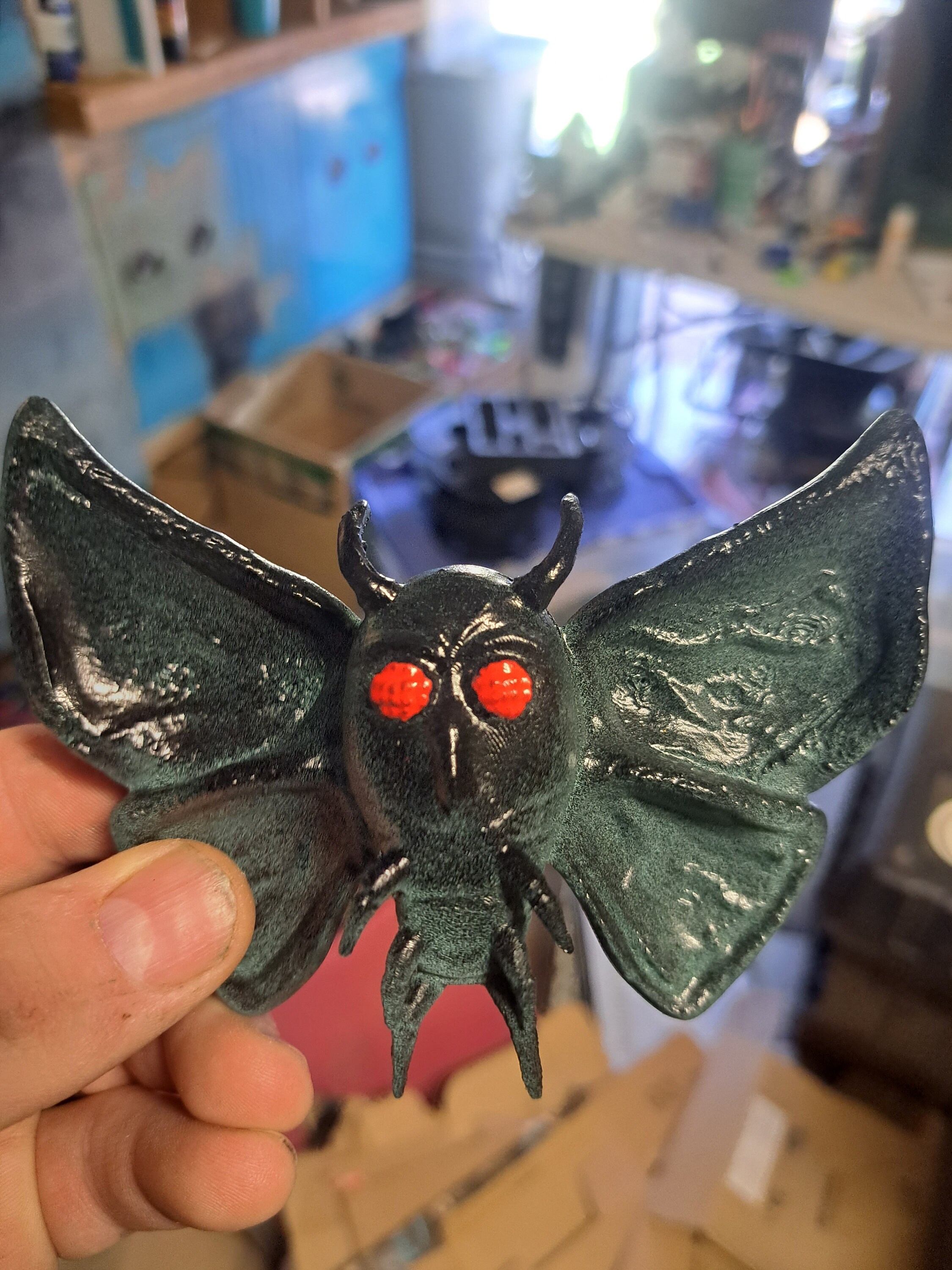 3d Printed Mothman Self Standing Fallout Version. Raw and Ready for ...