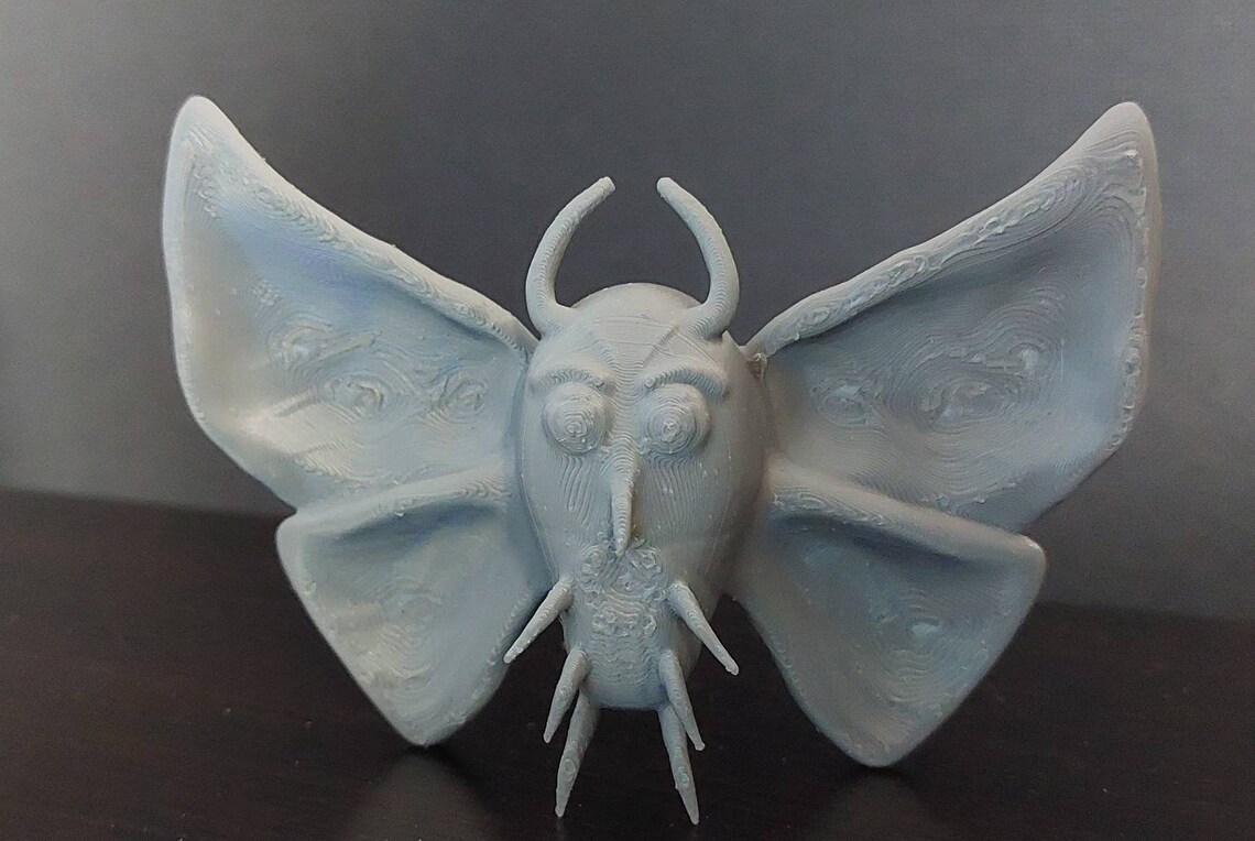 3d Printed Mothman Self Standing Fallout Version. Raw and Ready for ...