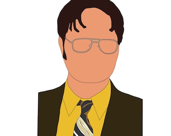 Dwight Schrute the Office Dunder Mifflin Digital Download Svg - Etsy