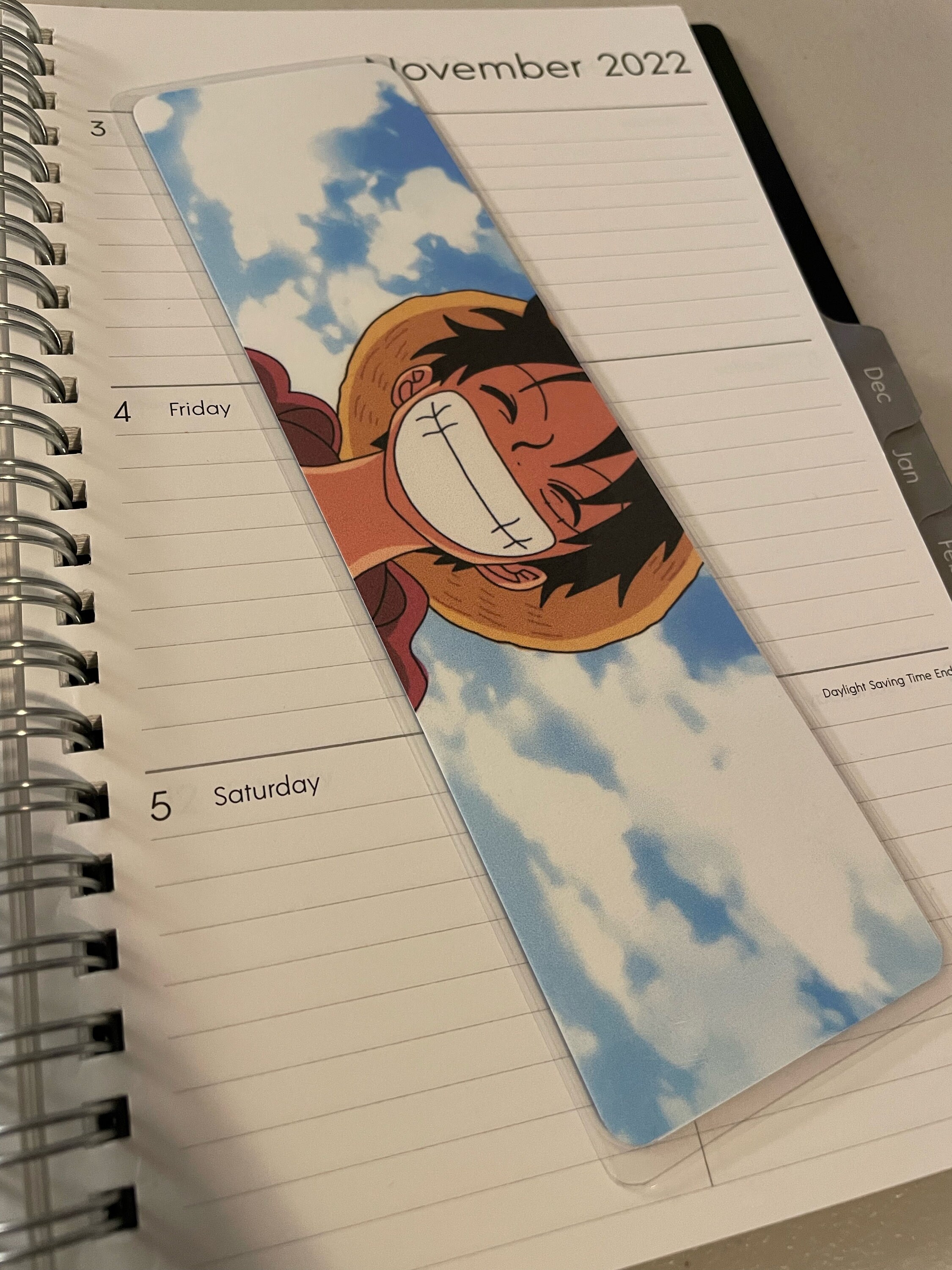 Monkey D. Luffy Bookmark One Piece Laminated Bookmark - Etsy Canada