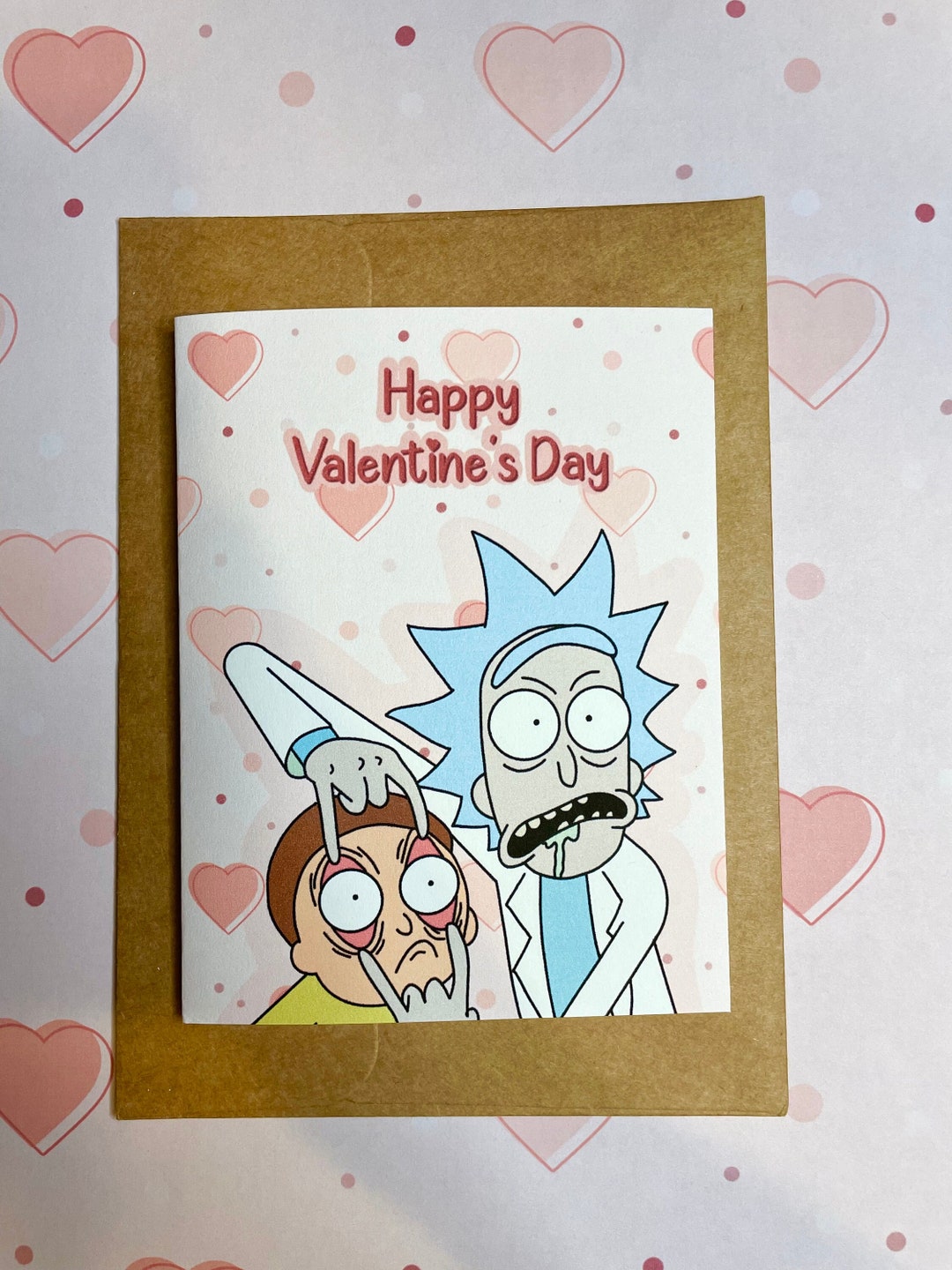 Rick and Morty Valentine's Day Card Rick and Morty Happy - Etsy