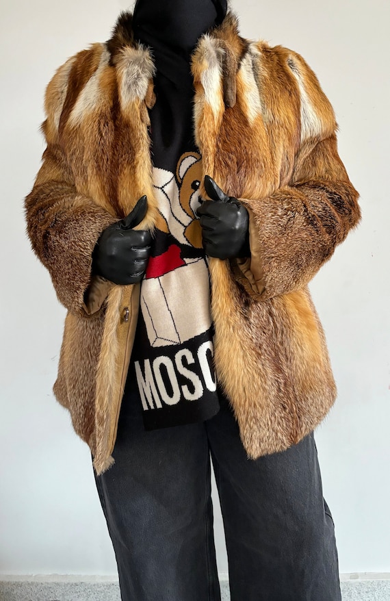 Luxury Real fox fur coat, Vintage Canadian Red Fox Co… - Gem
