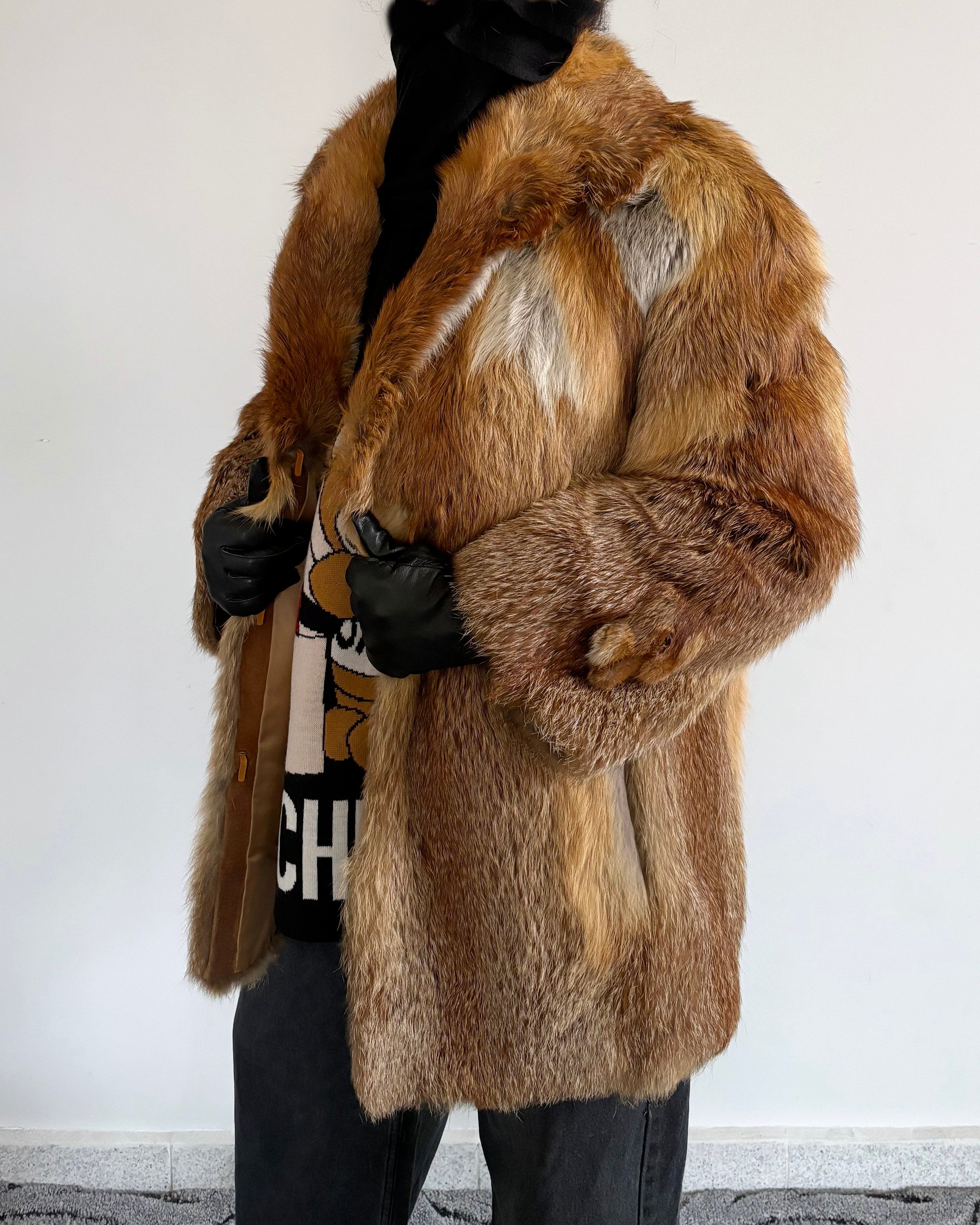 Vintage Red Fox Fur Coat Luxury Pelz Kunze Berlin-düsseldorf Fox Fur ...