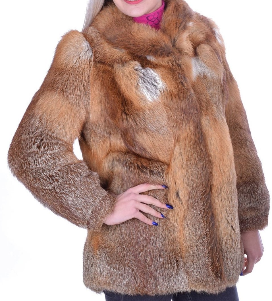 Canadian Red Fox Fur Coat Luxury Vintage Echter Pelz Geprufte - Etsy