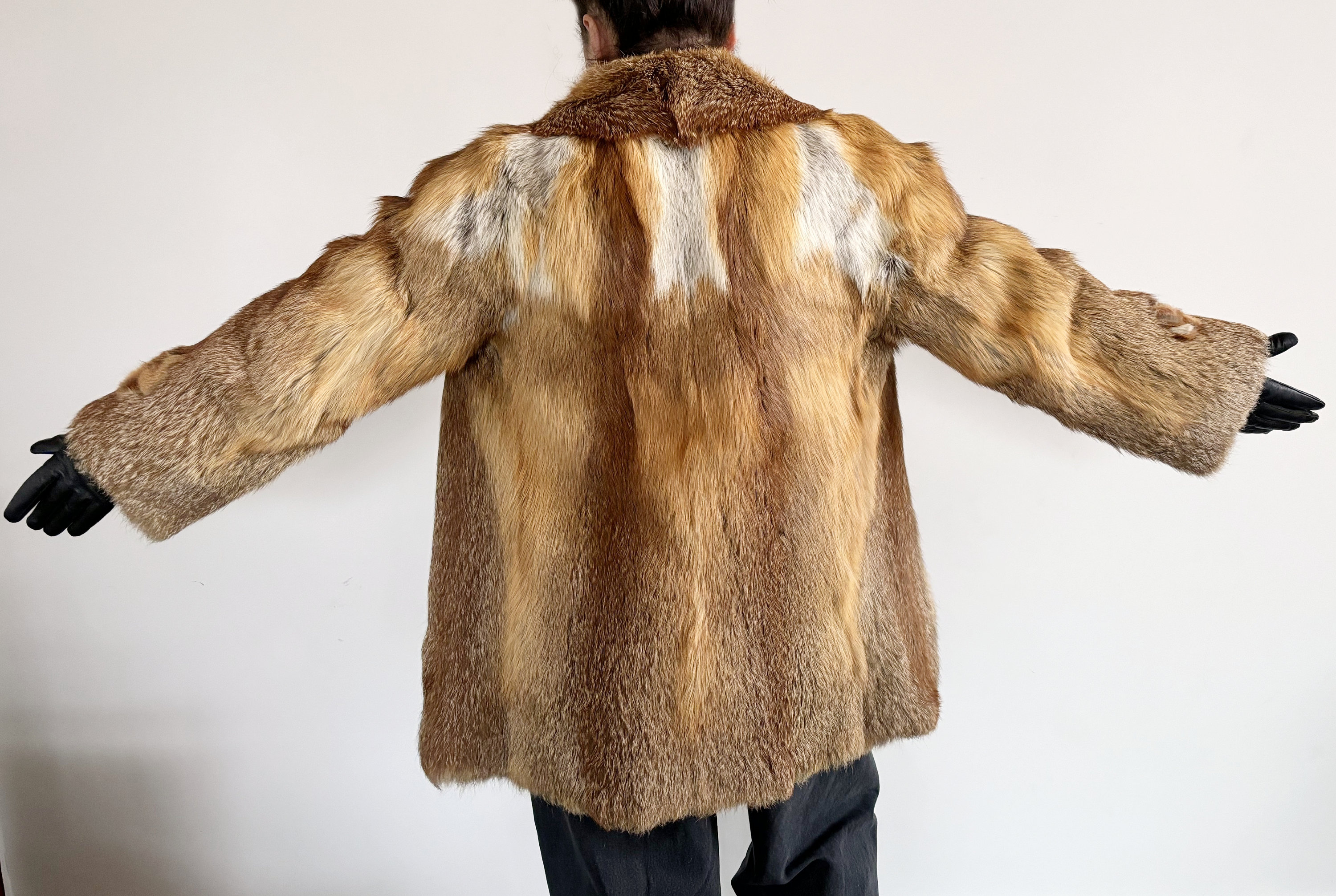 Vintage Red Fox Fur Coat Luxury Pelz Kunze Berlin-düsseldorf Fox Fur ...