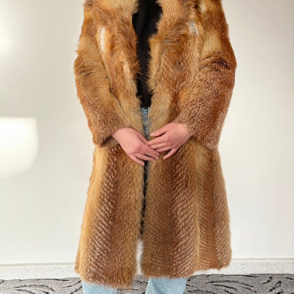 Red Fox Fur Coat - Etsy