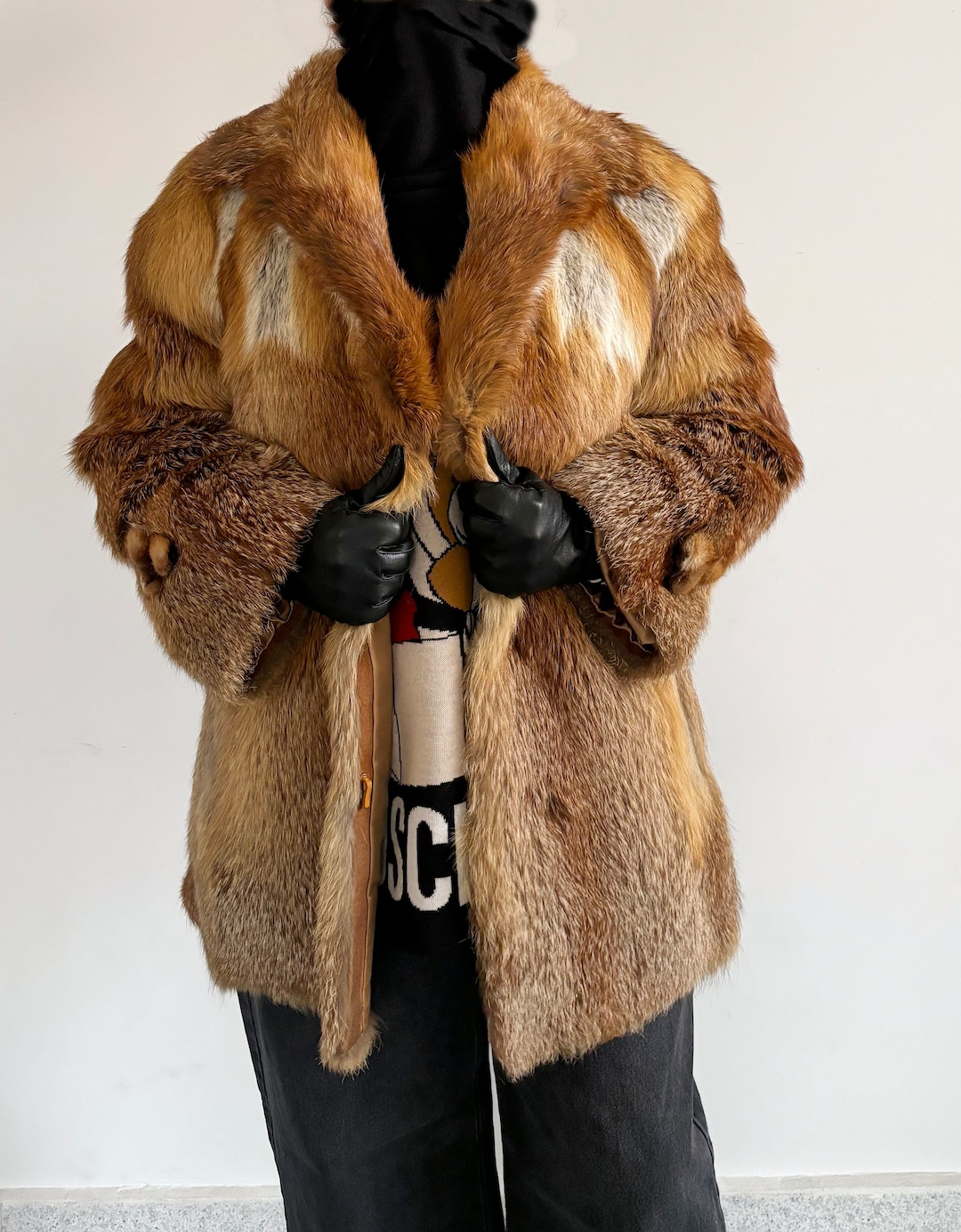 Vintage Red Fox Fur Coat Luxury Pelz Kunze Berlin-düsseldorf Fox Fur ...