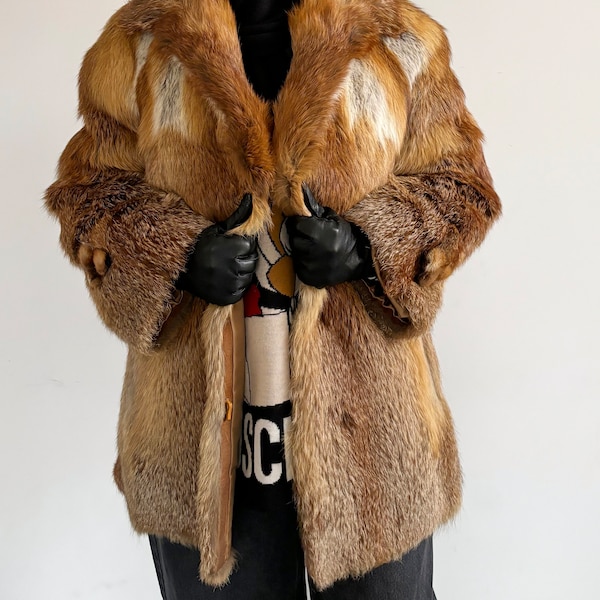 Red Fox Fur Coat - Etsy