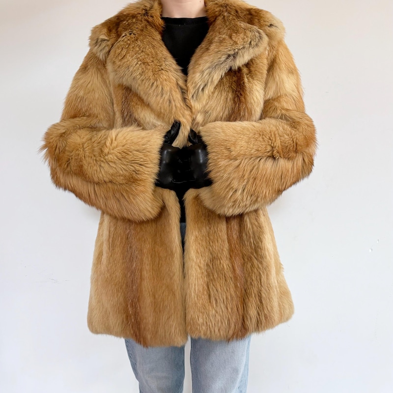Red Fox Fur Coat - Etsy