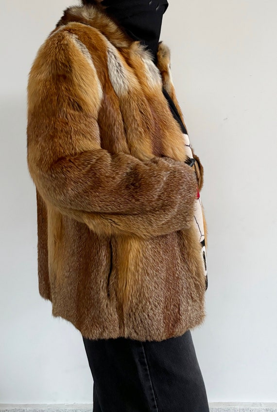 Luxury Real fox fur coat, Vintage Canadian Red Fox Co… - Gem