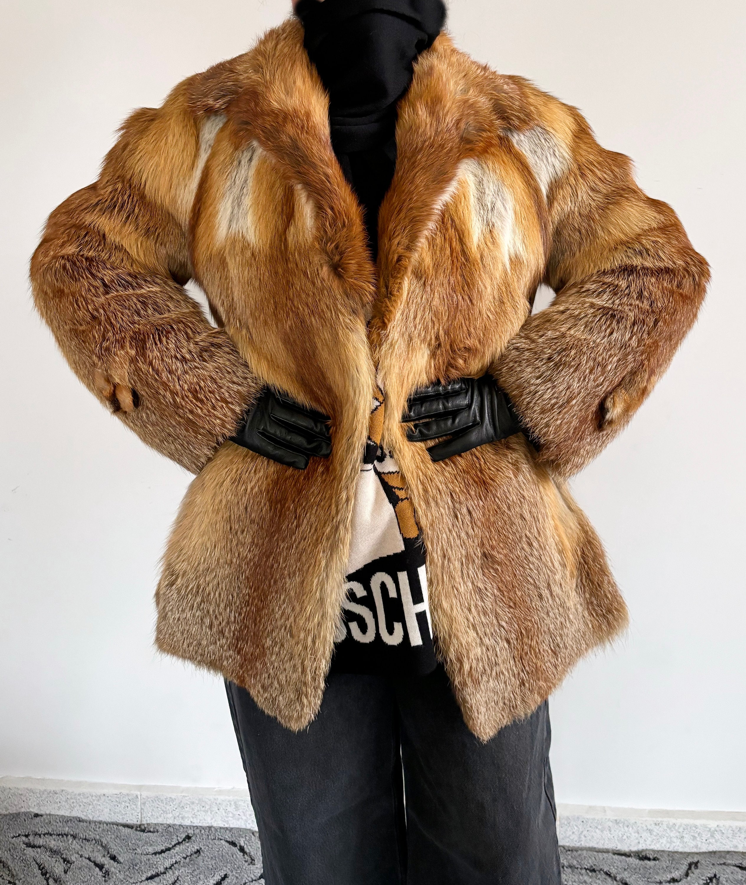 Vintage Red Fox Fur Coat Luxury Pelz Kunze Berlin-düsseldorf Fox Fur ...