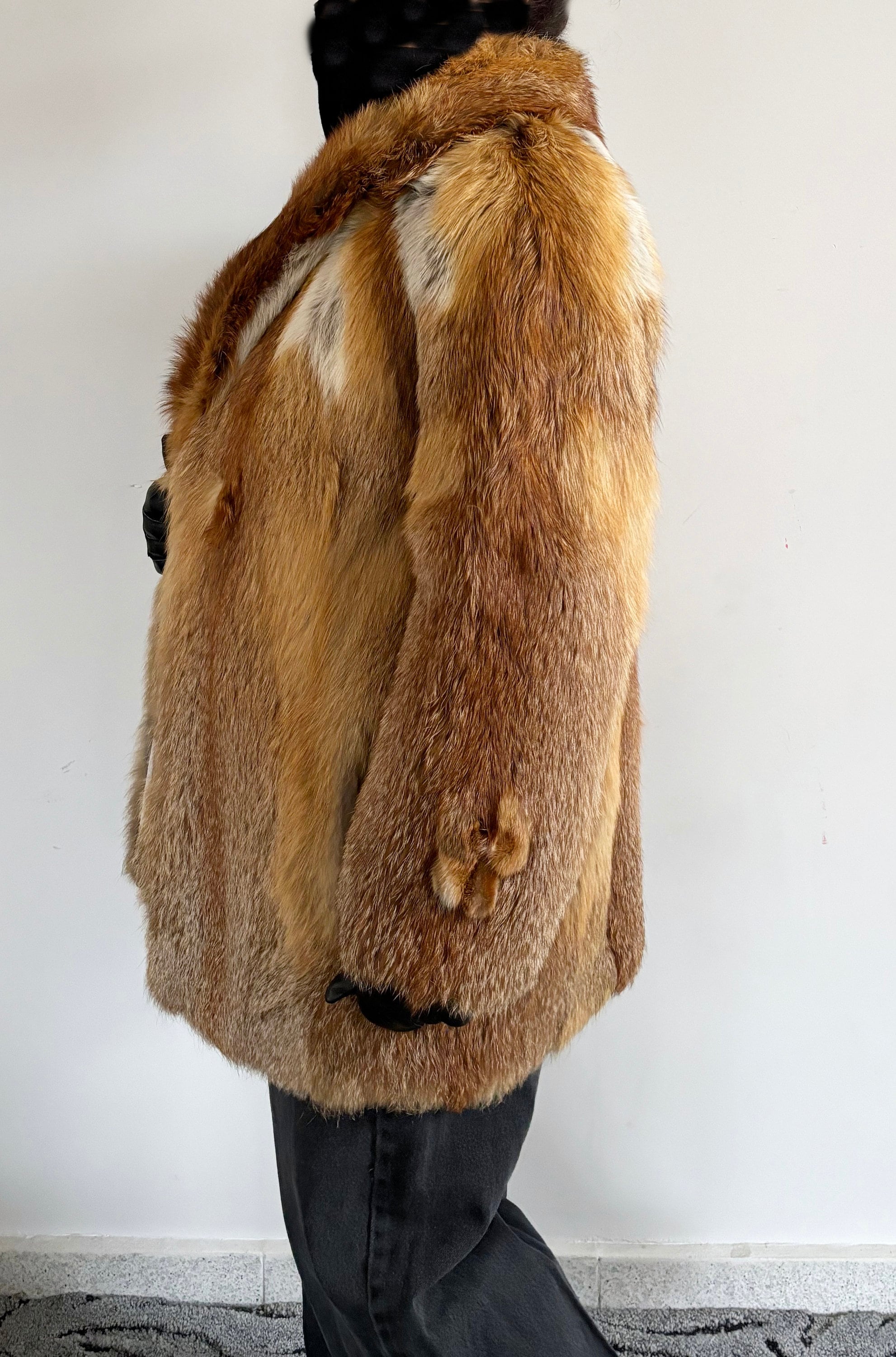 Vintage Red Fox Fur Coat Luxury Pelz Kunze Berlin-düsseldorf Fox Fur ...