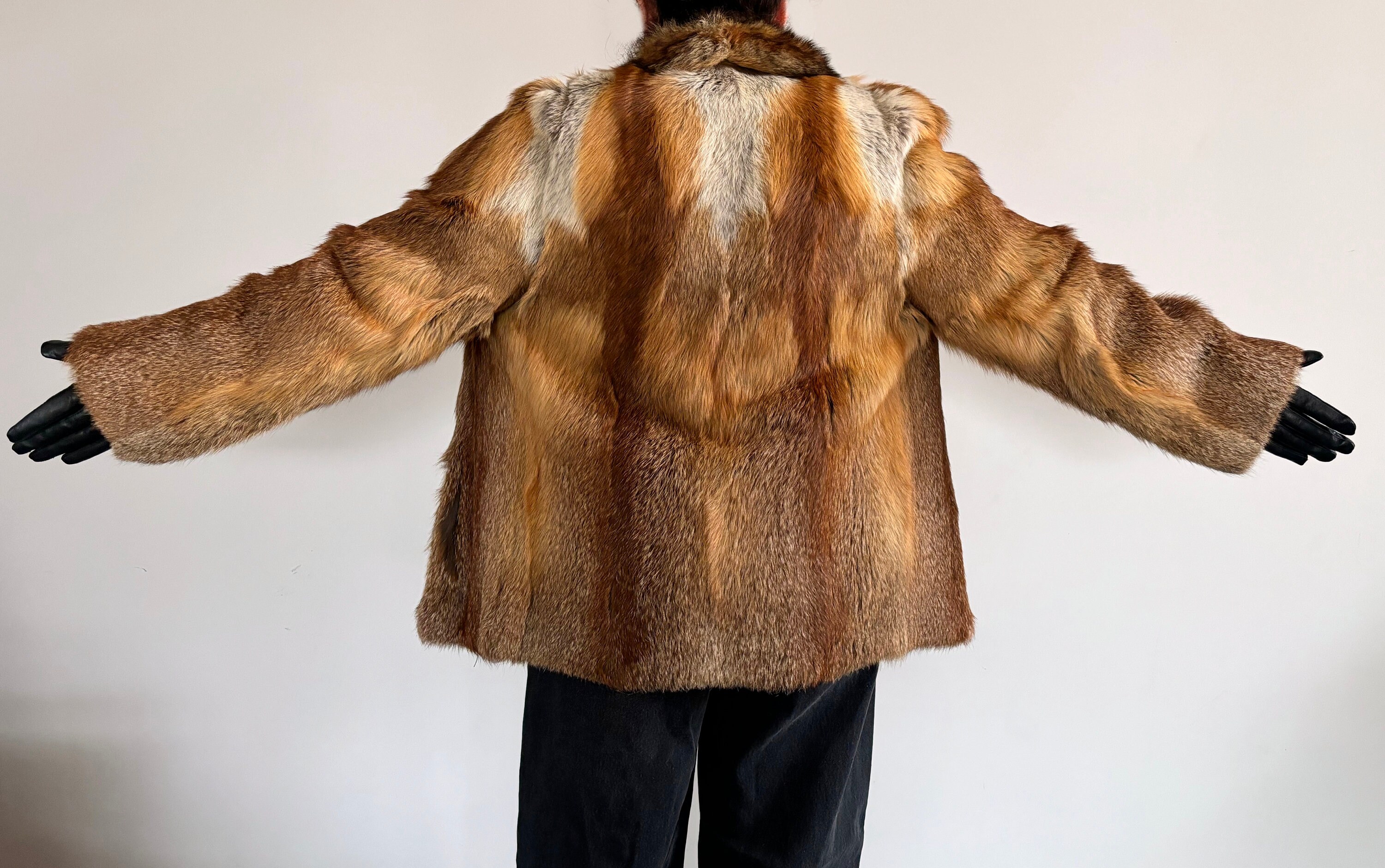 Luxury Real Fox Fur Coat, Vintage Canadian Red Fox Coat Size M - Etsy