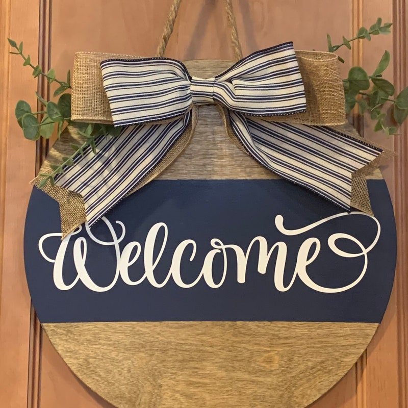 Welcome Door Hanger - Etsy
