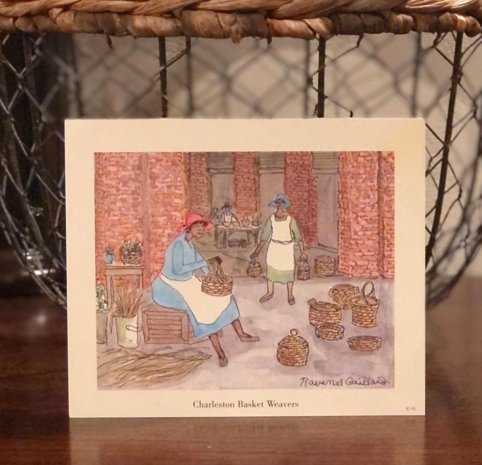 Charleston Basket Weavers Print by Ravenel Gaillard - Etsy