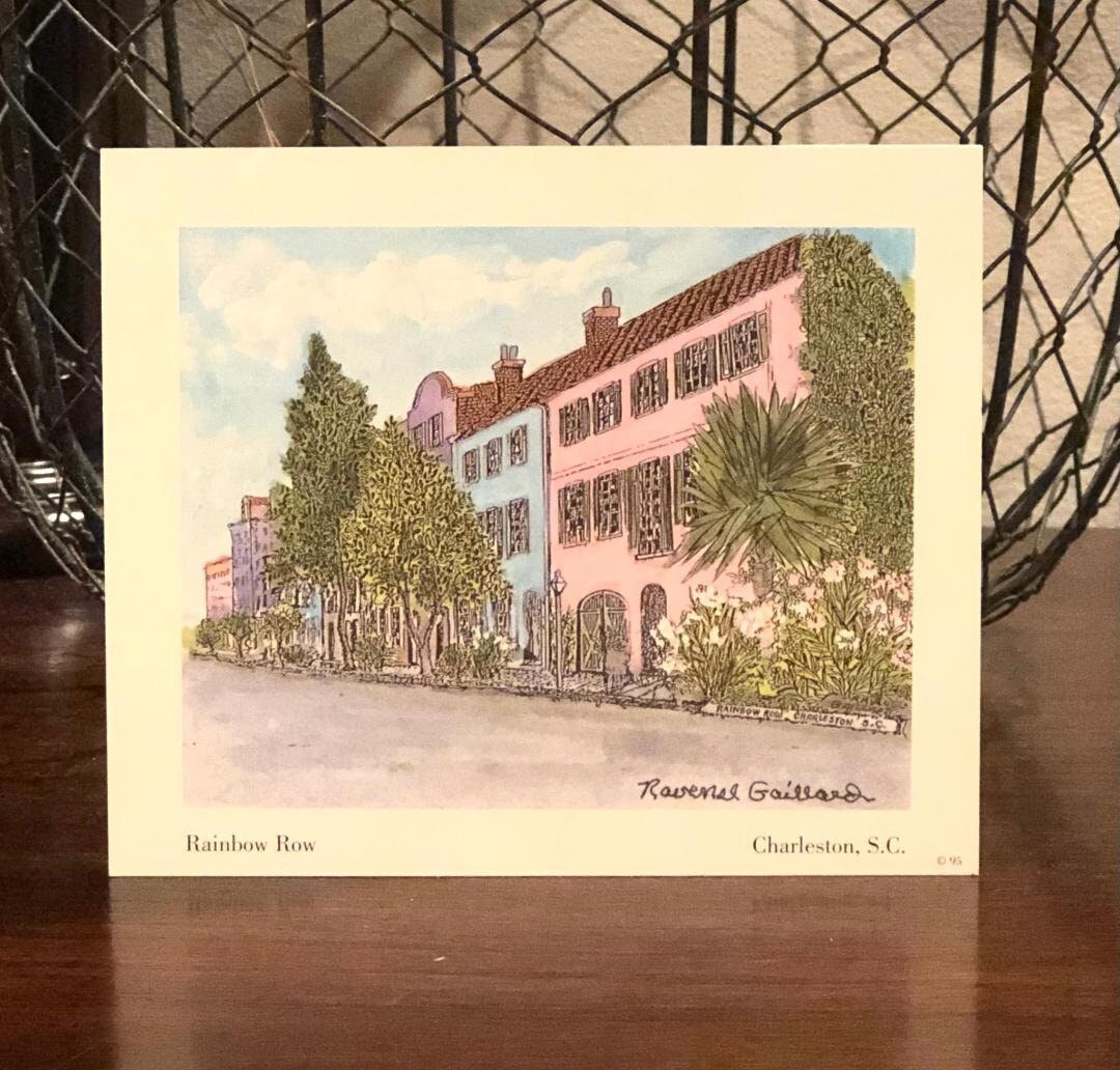 Rainbow Row Print by Ravenel Gaillard - Etsy