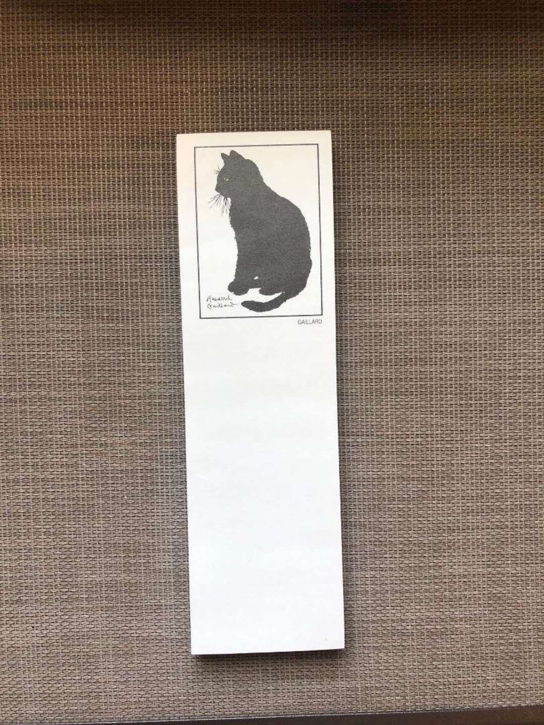 Black Cat Notepad by Ravenel Gaillard - Etsy