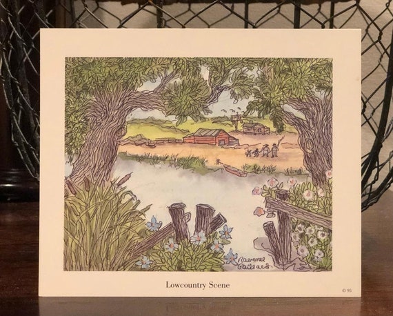 Lowcountry Scene Print by Ravenel Gaillard - Etsy