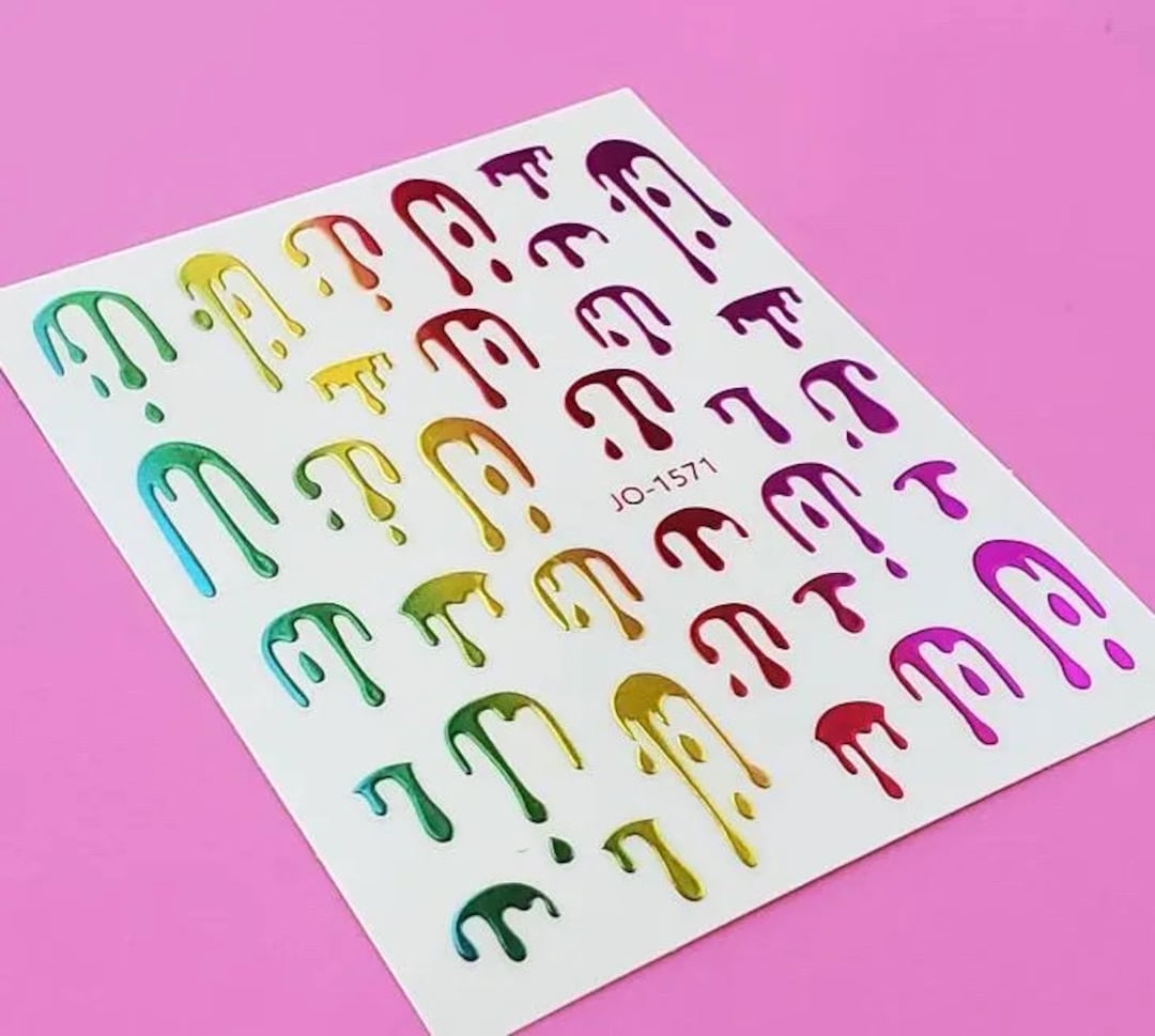 Drip Drip Nail Decals - Etsy