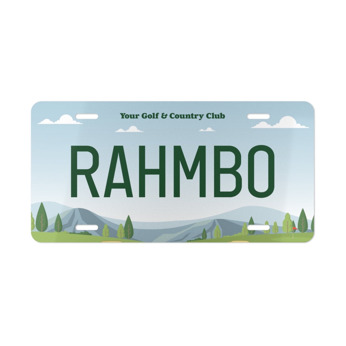 Custom Golf Cart Vanity License Plate Personalized License - Etsy