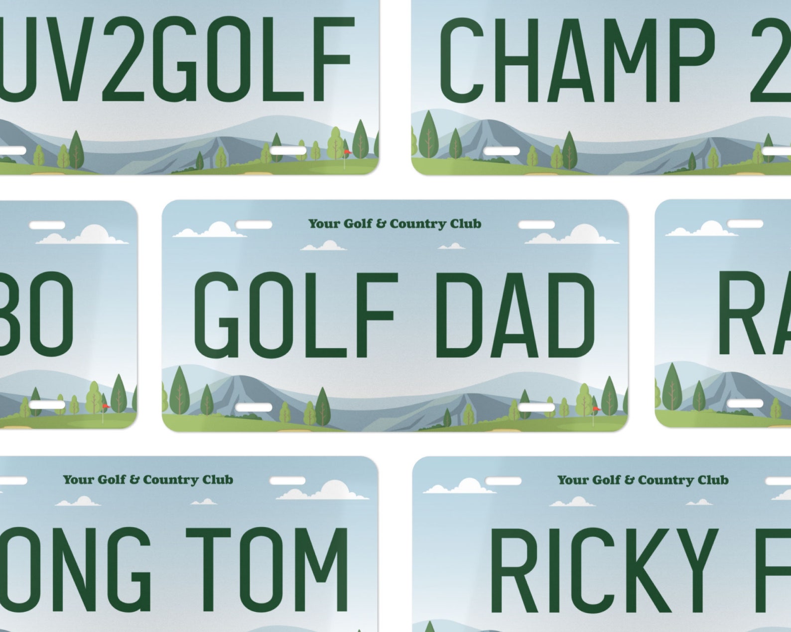 Custom Golf Cart Vanity License Plate Personalized License - Etsy Canada