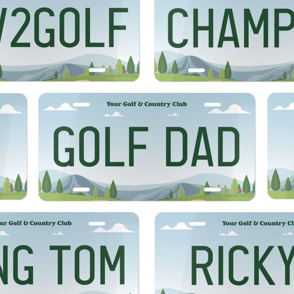 Funny Golf Cart License Plate - Etsy
