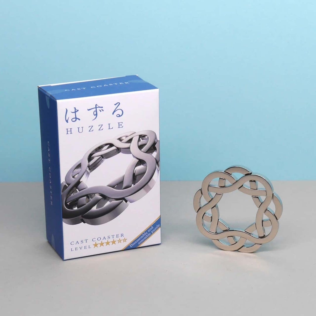 HUZZLE CAST COASTER - Great Metal Puzzle - Etsy