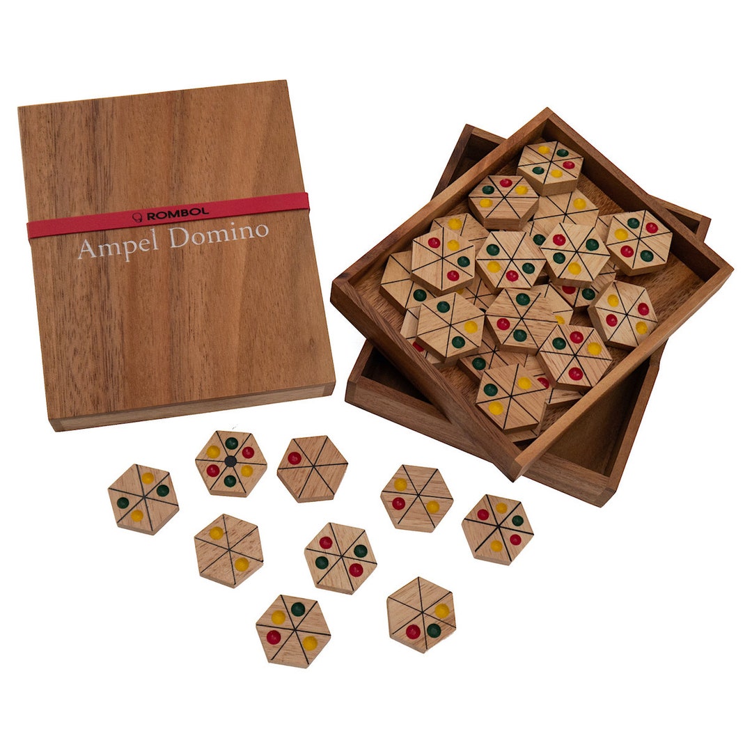 Ampel Domino, Laying Game With Hexagonal Dominoes, Wood - Etsy