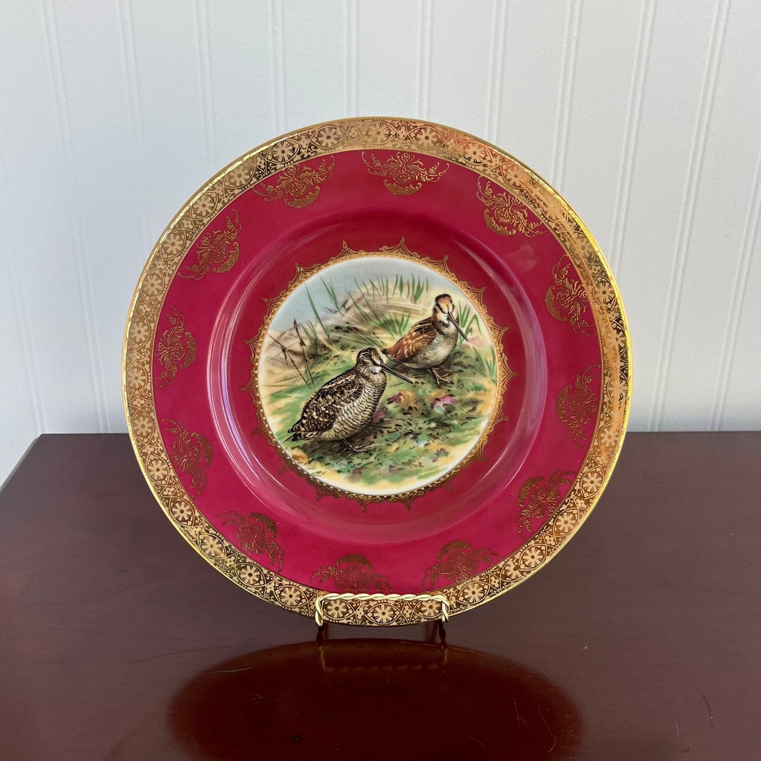 Stw Bavaria Germany Bareuther Waldsassen Game Bird woodcock 10 1/2 ...