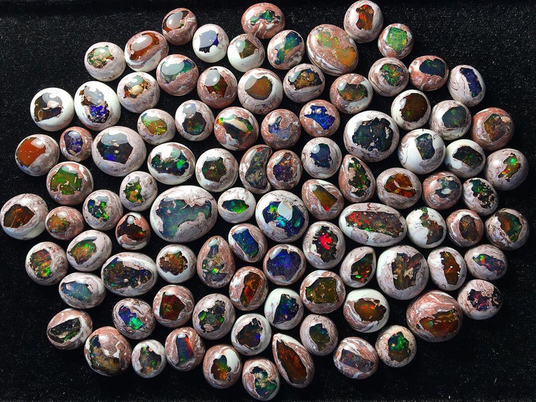 Genuine Mexican Cantera Opal, Mix Cabochon Loose Gemstone High Grade ...