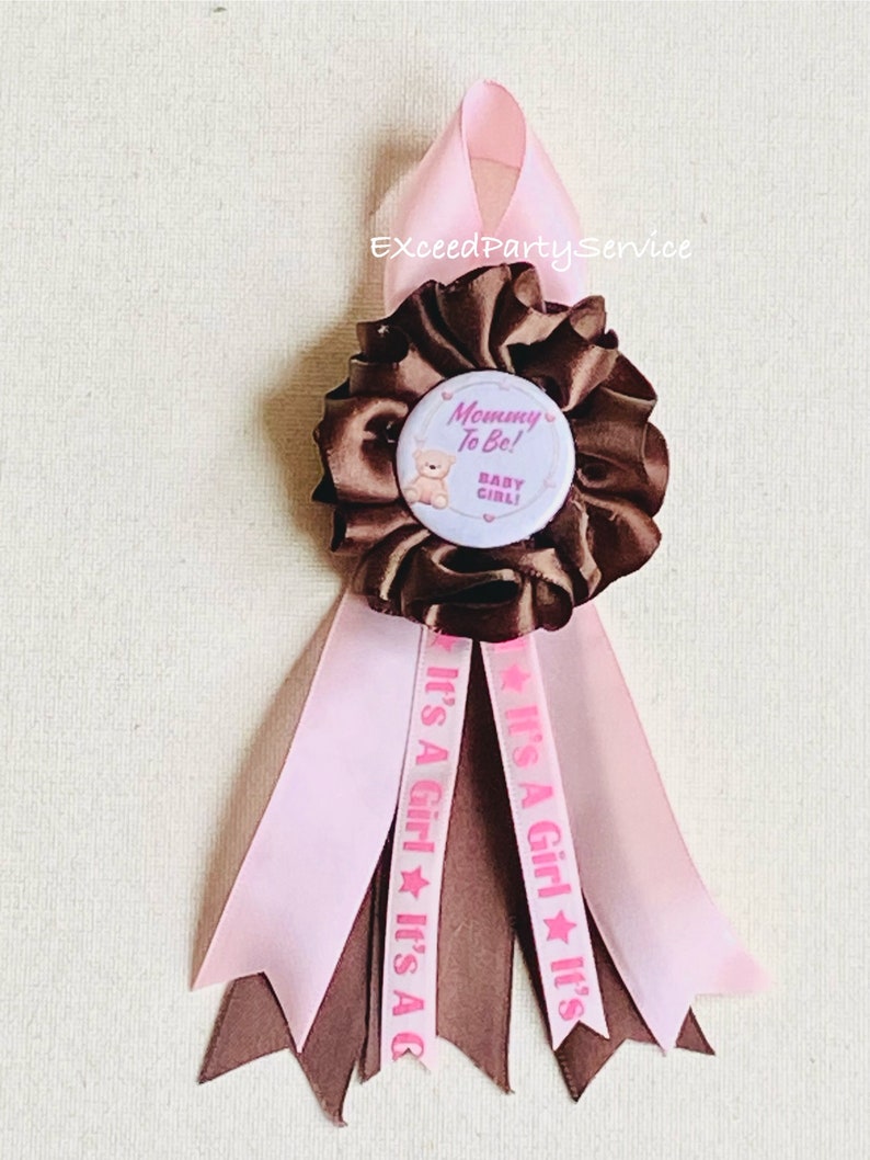 Girl Baby Shower Party Ribbon Baby Shower /mommy to Be Ribbon/ Baby ...